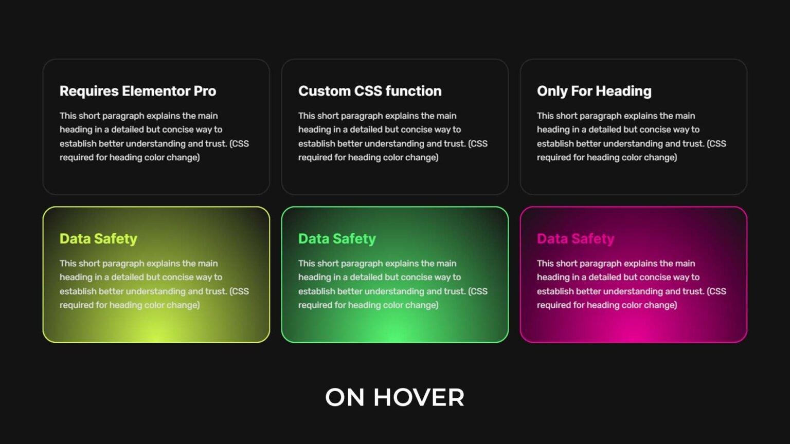 5 Elementor Features Block Free Template - DMmotionarts