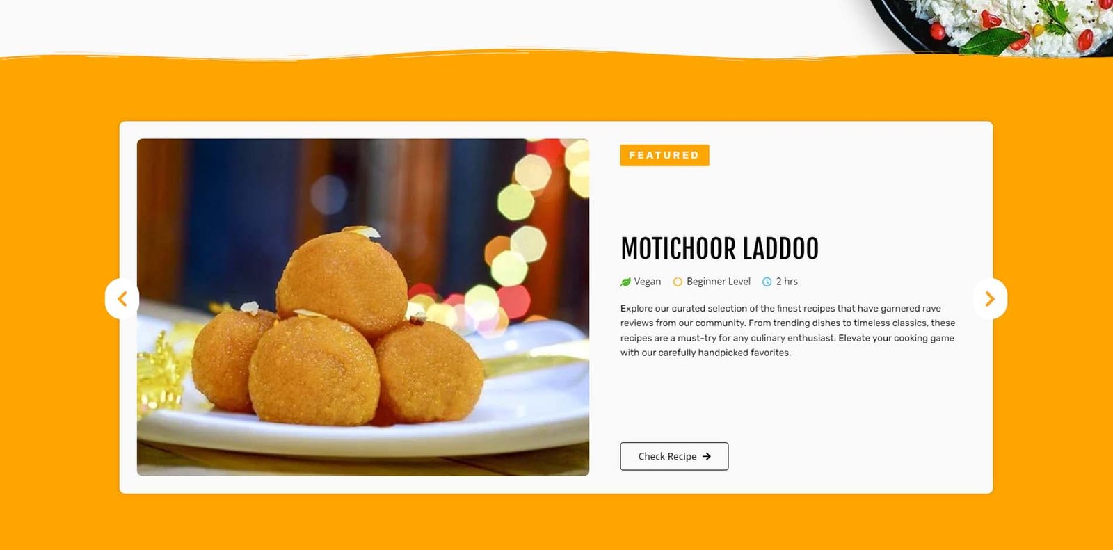 Food Recipe Blog Elementor Template Free Download - DMmotionarts
