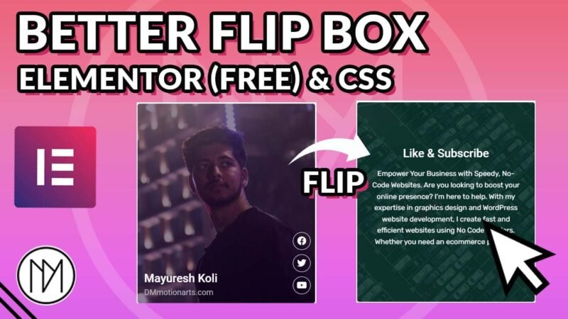 Create Custom Flip Box In Elementor And Css Wordpress Tutorial