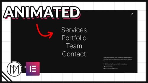 Simple Animated Full Screen Menu - Elementor and GSAP Tutorial ...
